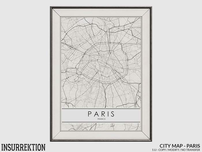 Second Life Marketplace - [IK] City Map - Paris